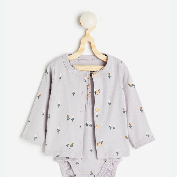 H&M | One Pieces | Hm Lavender Floral Kids One Piece | Poshmark